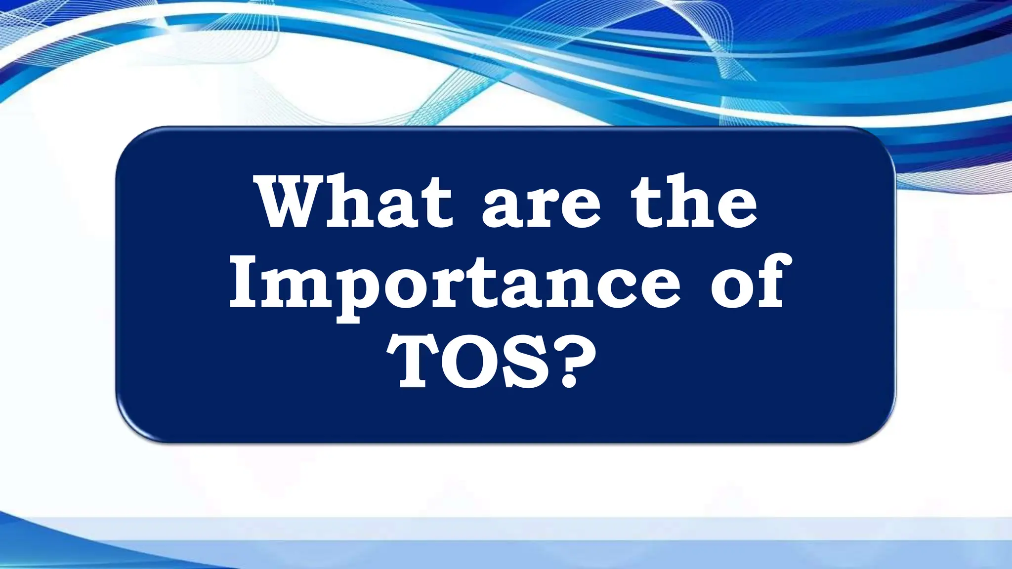 Table of Specification - Professional Education | PPTX