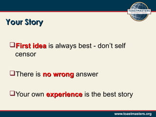 Table Topics Contest Preparation | PPT