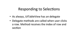 iOS: Table Views | PDF