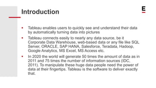 Tableau: A Business Intelligence and Analytics Software | PPTX