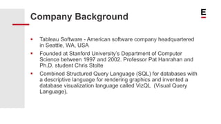 Tableau: A Business Intelligence and Analytics Software | PPTX