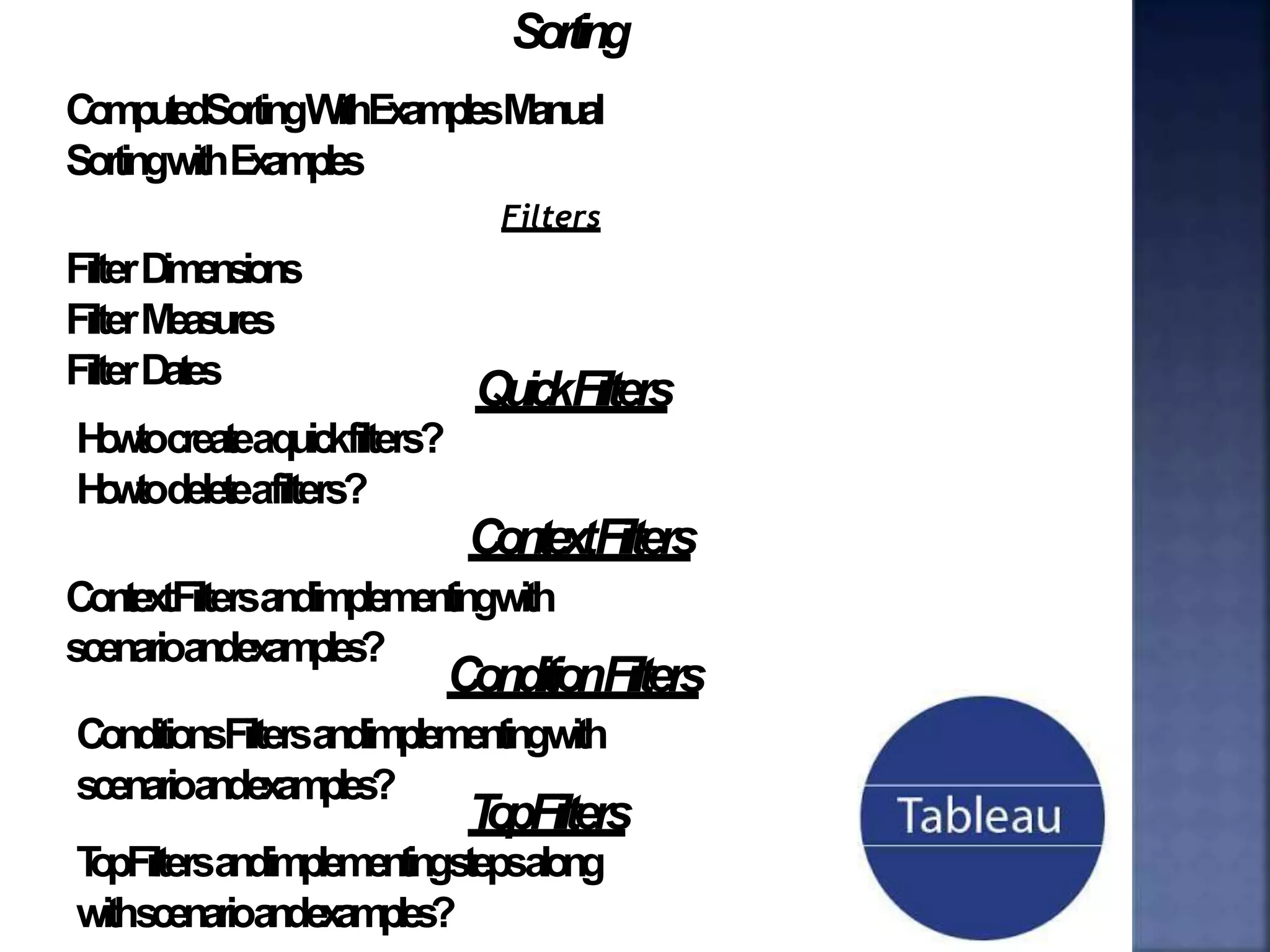 Introduction About Tableau Ppt