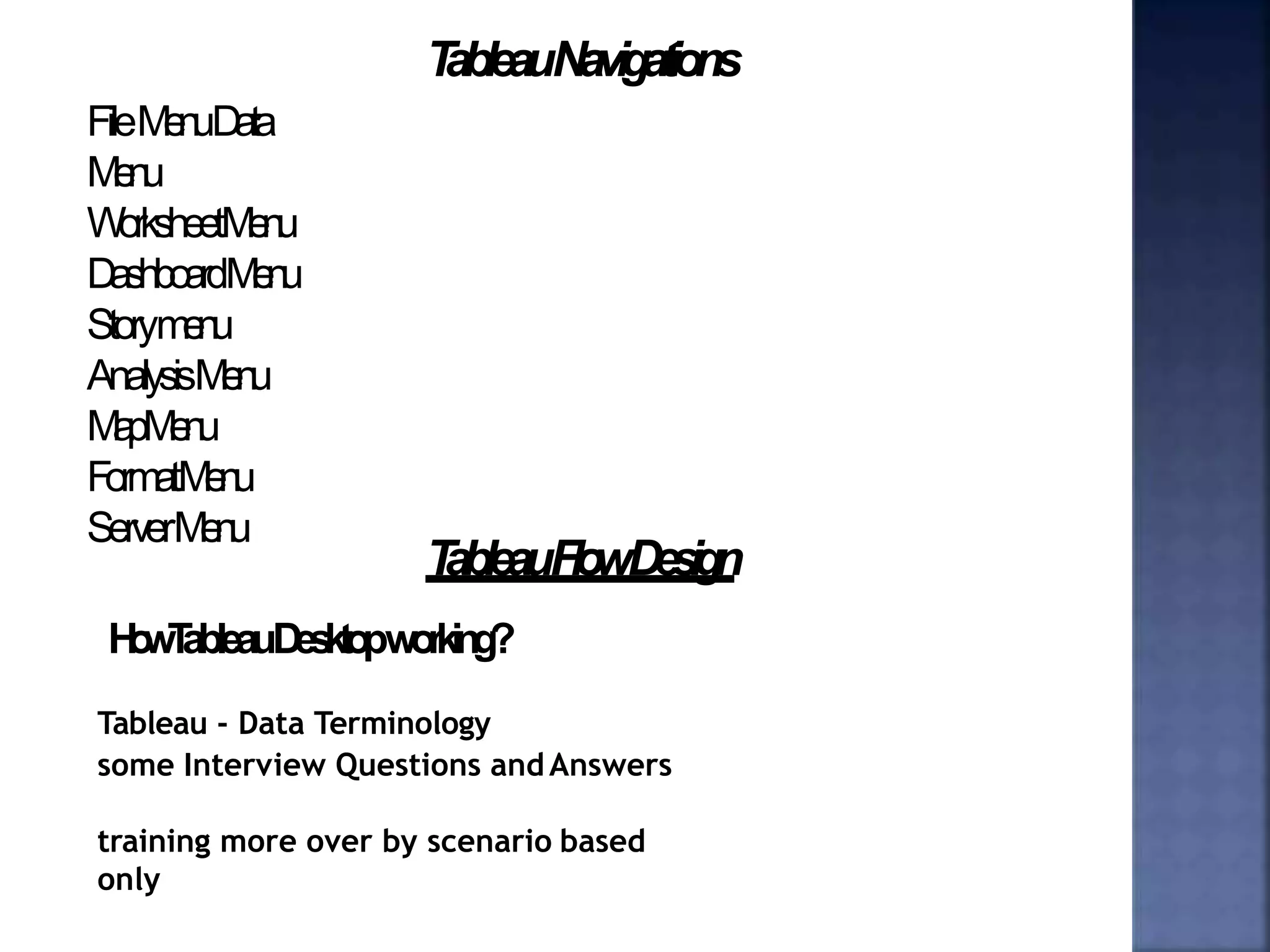 Introduction about Tableau | PPT