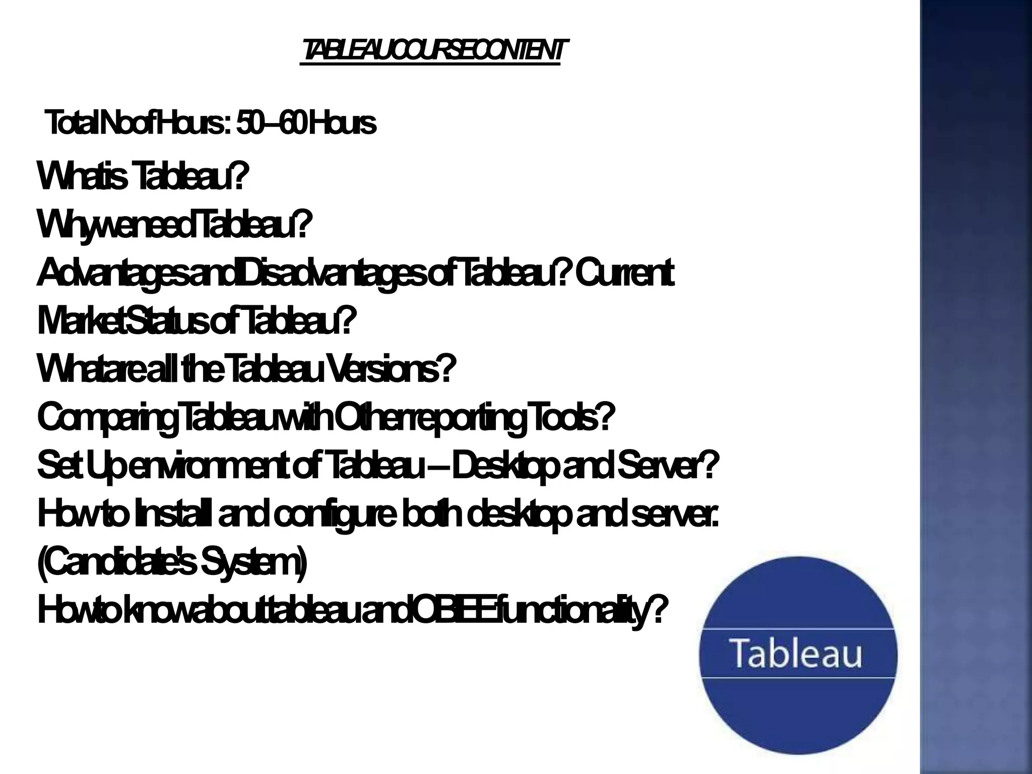 Introduction about Tableau | PPT