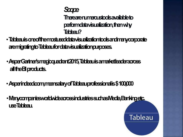 Introduction about Tableau | PPT