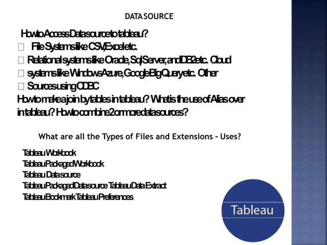 Introduction about Tableau | PPT