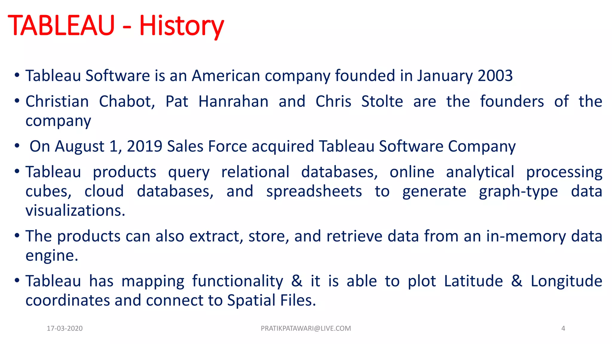 Tableau | PPT