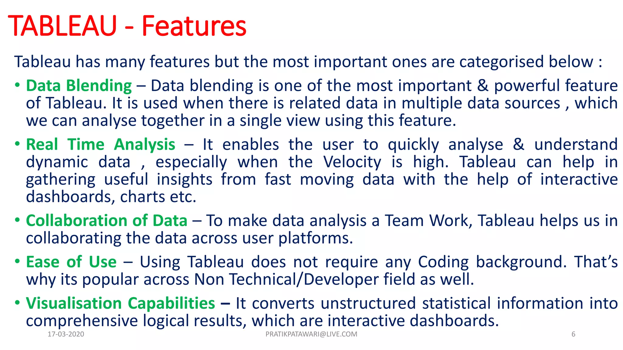 Tableau | PPT