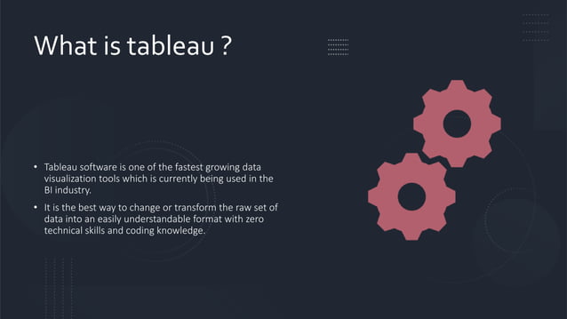 Tableau | PPTX | Computer Software and Applications | Computing