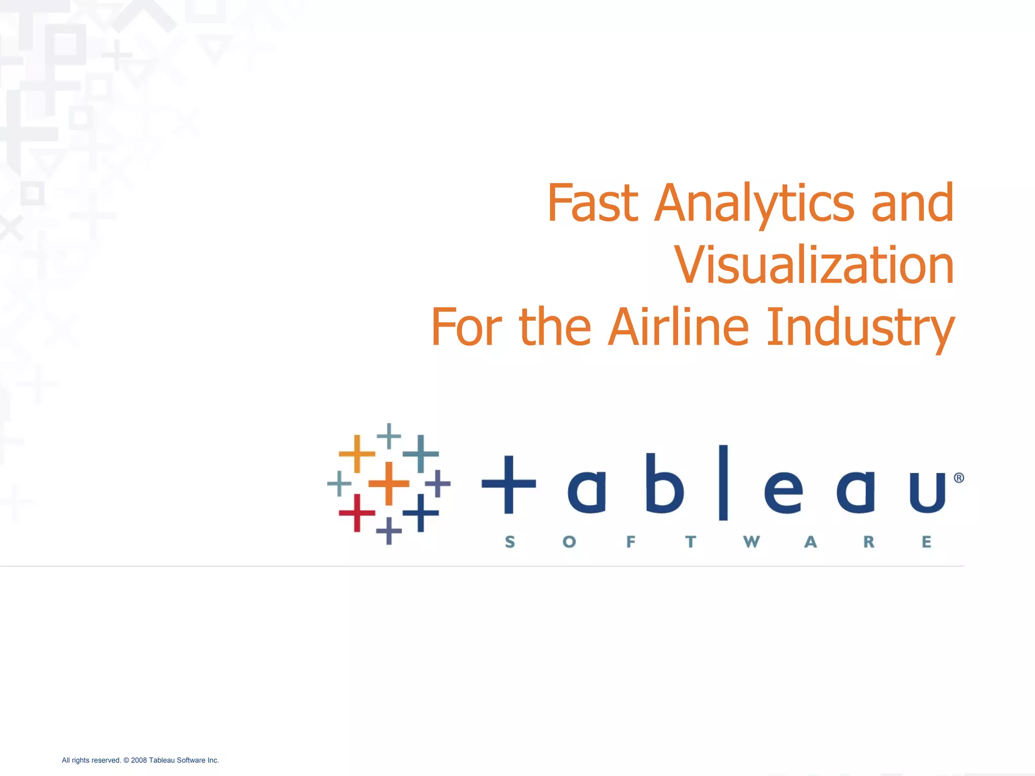 Tableau Airline Solutions | PPT