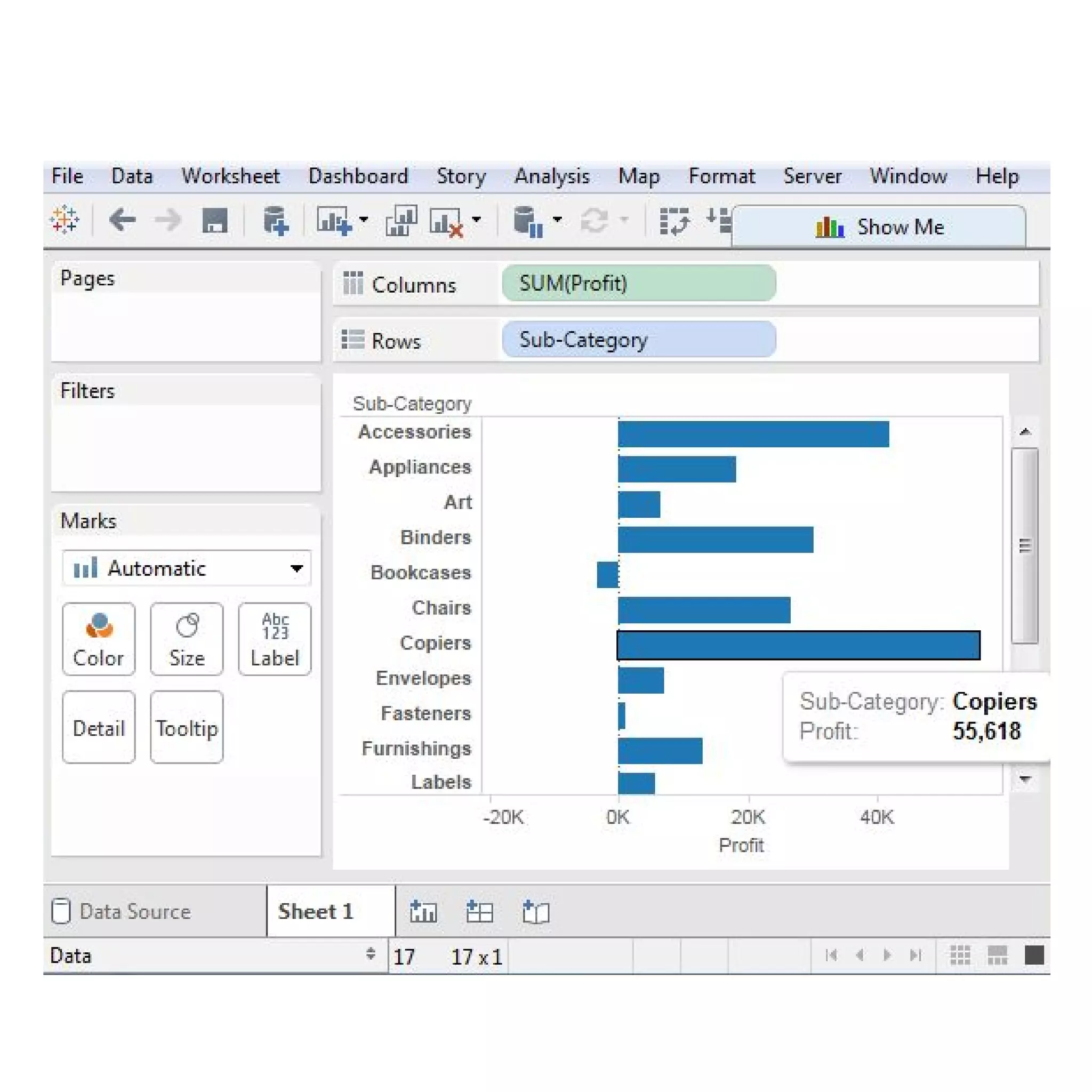 Tableau - bar chart | PDF