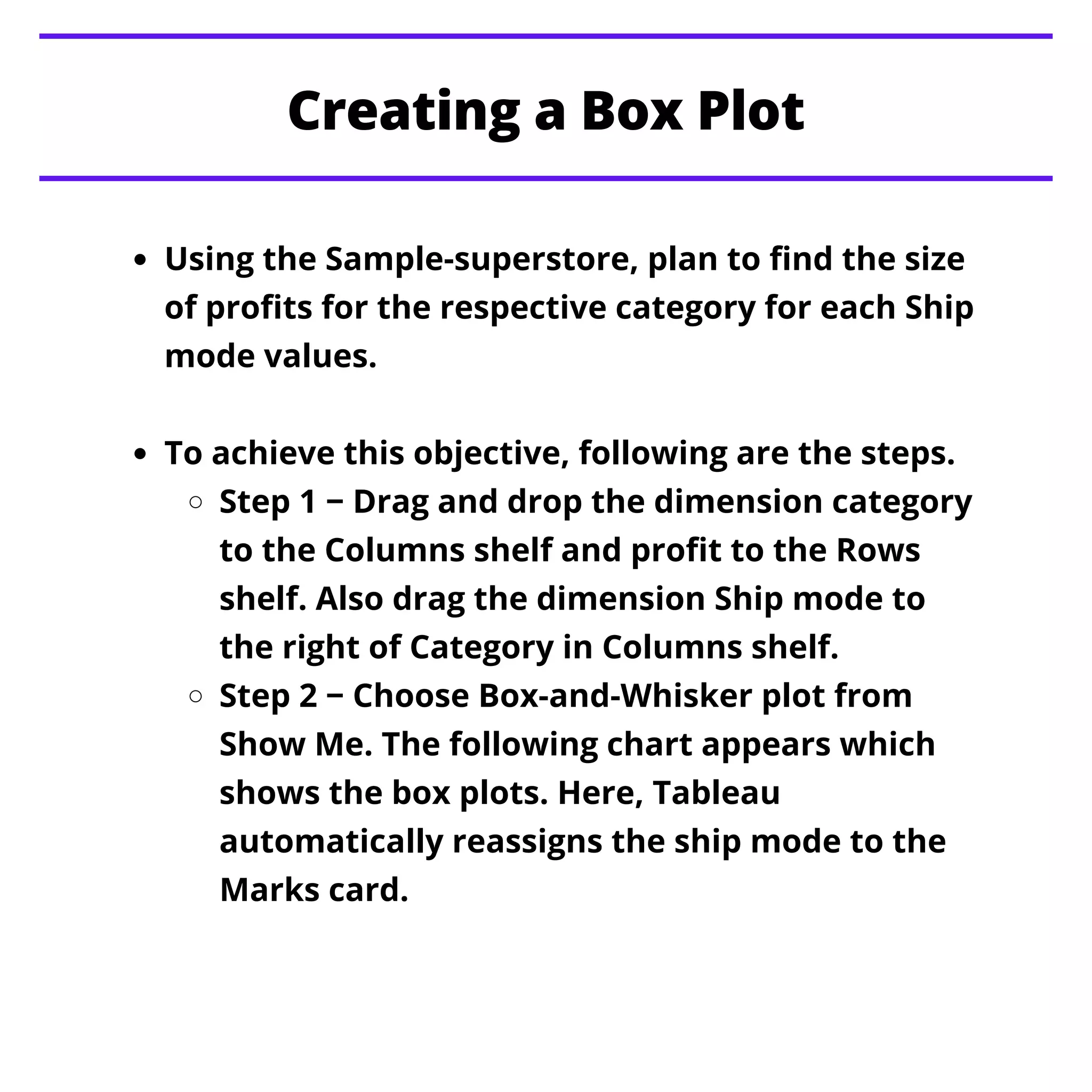 Tableau - box plot | PDF