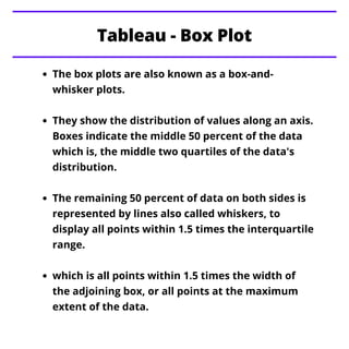 Tableau - box plot | PDF