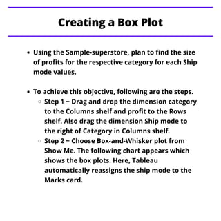 Tableau - box plot | PDF