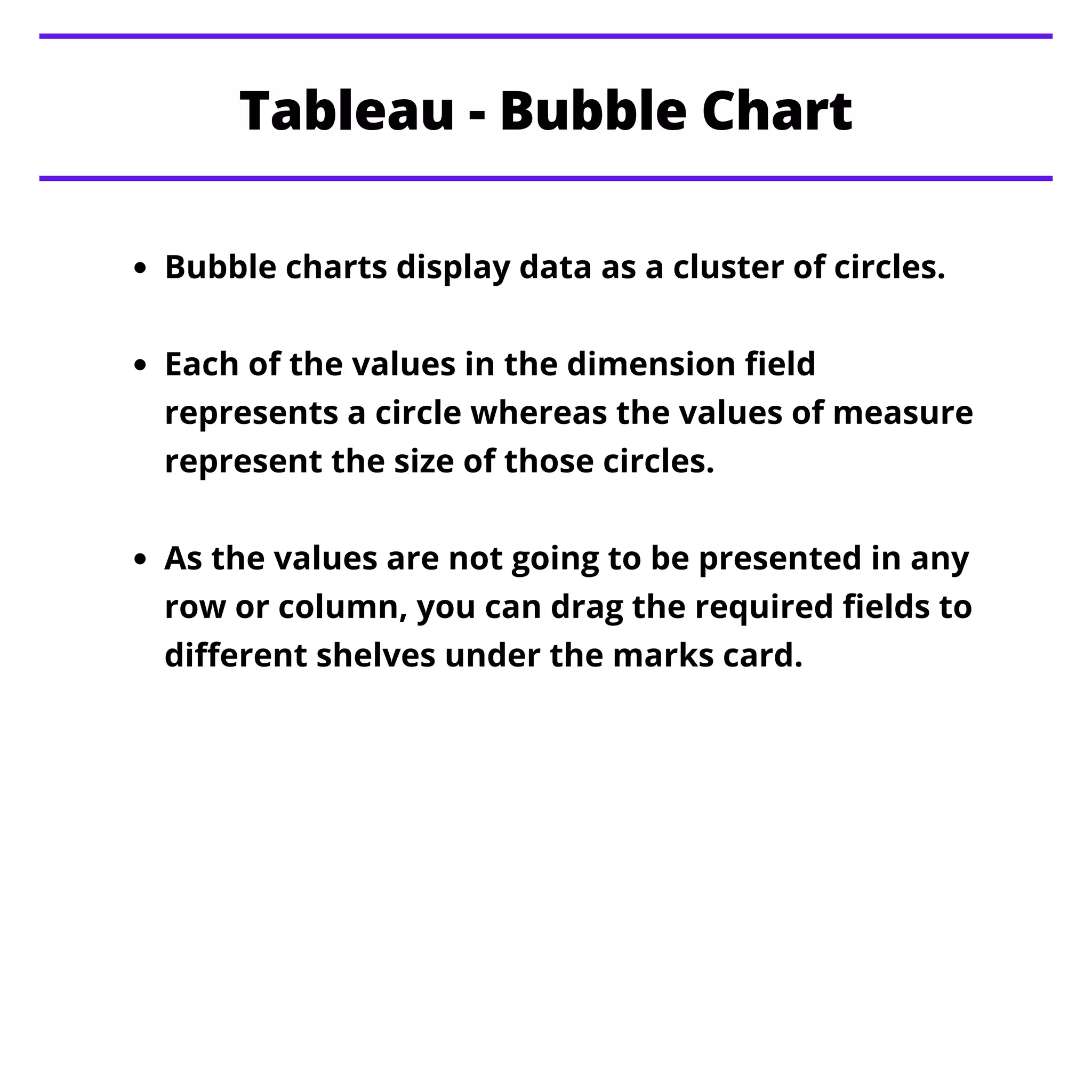 Tableau - bubble chart | PDF