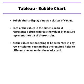 Tableau - bubble chart | PDF