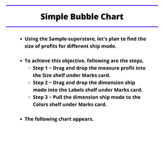 Tableau - bubble chart | PDF