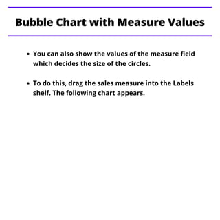 Tableau - bubble chart | PDF