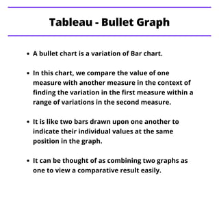 Tableau bullet graph | PDF