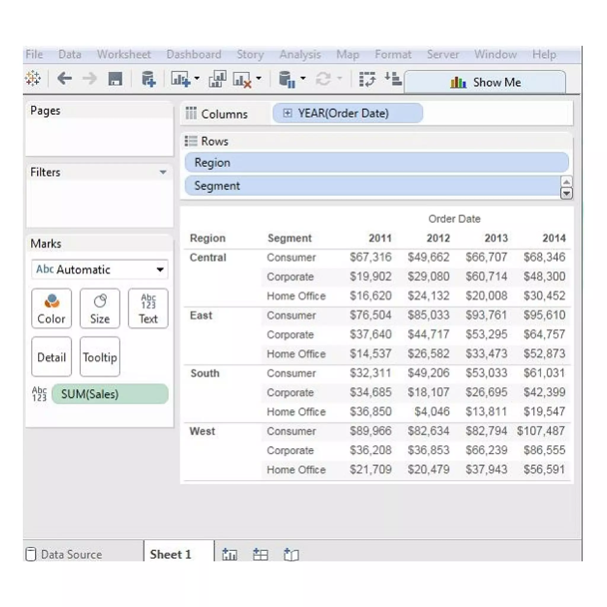 Tableau - crosstab | PDF | Technology & Computing