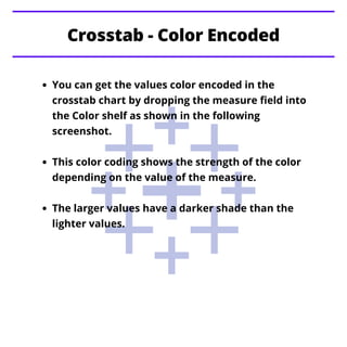 Tableau - crosstab | PDF