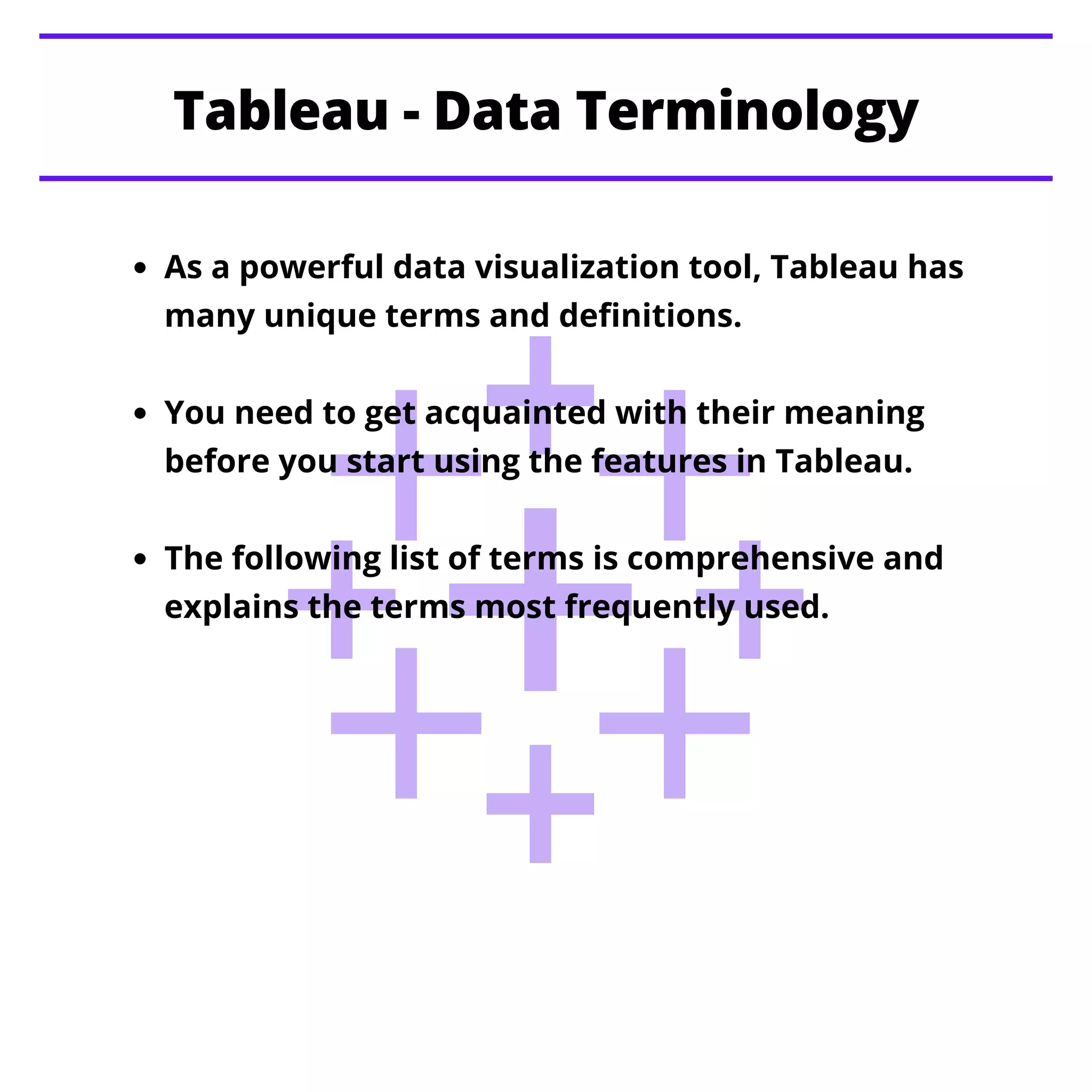 Tableau data terminology | PDF