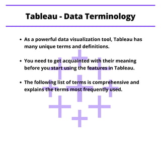 Tableau data terminology | PDF