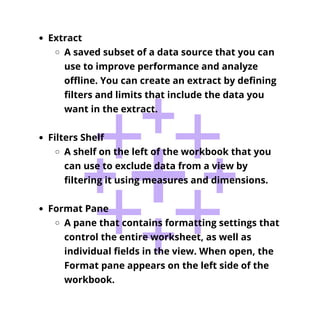 Tableau data terminology | PDF