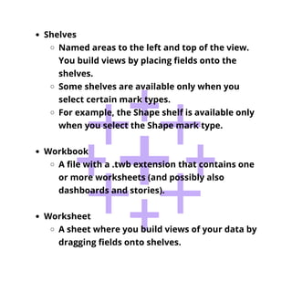 Tableau data terminology | PDF
