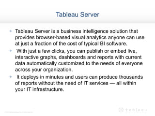 Tableau 7.0 prsentation | PDF