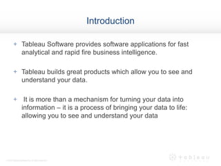 Tableau 7.0 prsentation | PDF