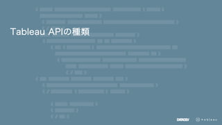 Tableau APIの概要とデモ | PDF