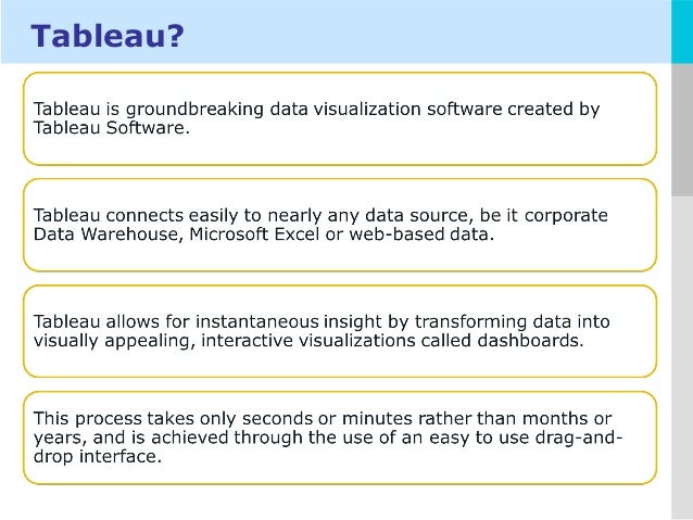 Tableau Architecture