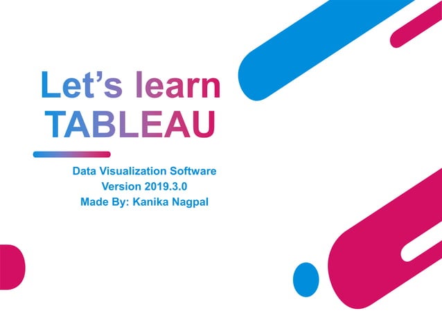 Introduction to Tableau | PPTX
