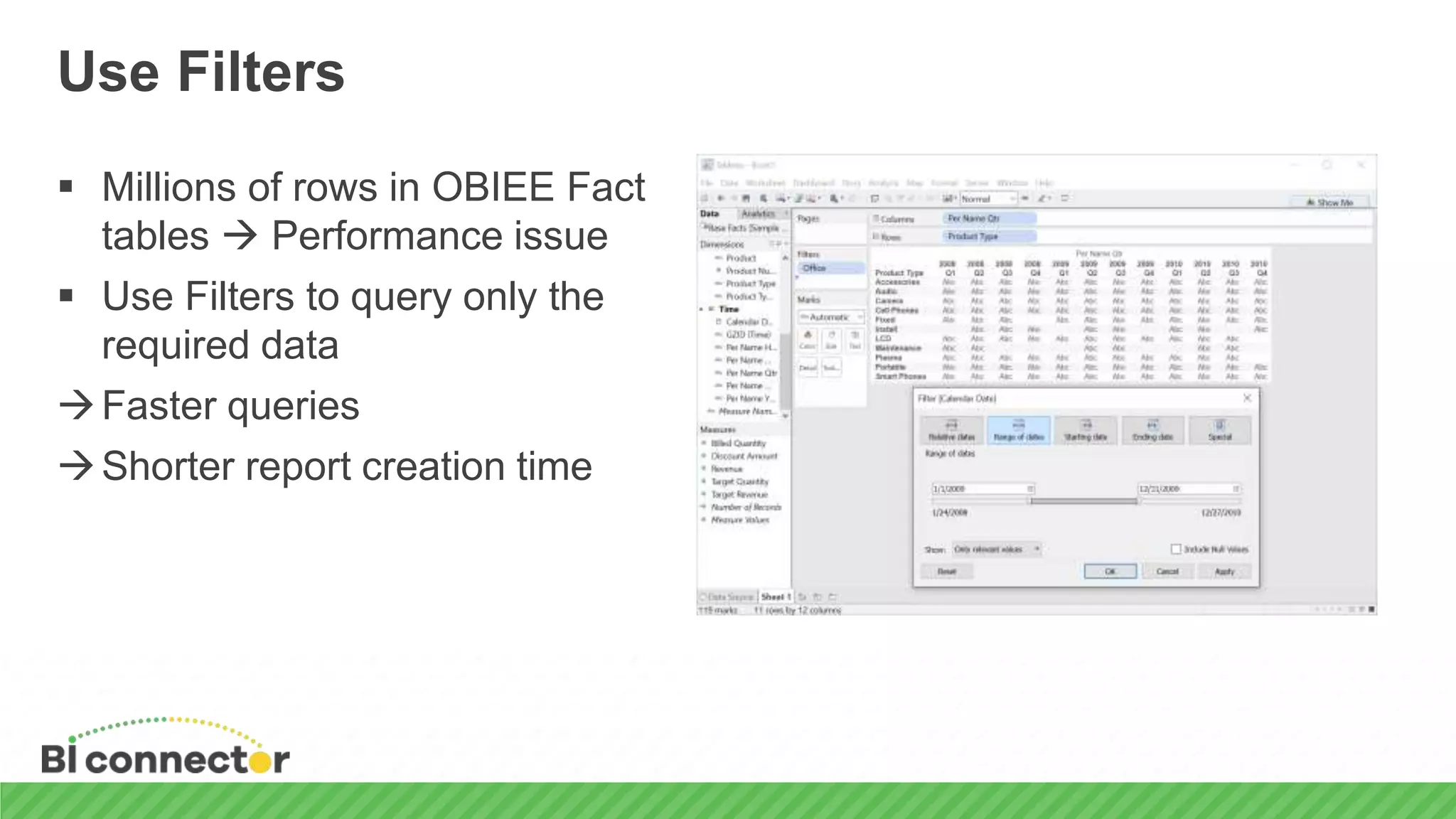 Tableau Best Practices for OBIEE | PPT