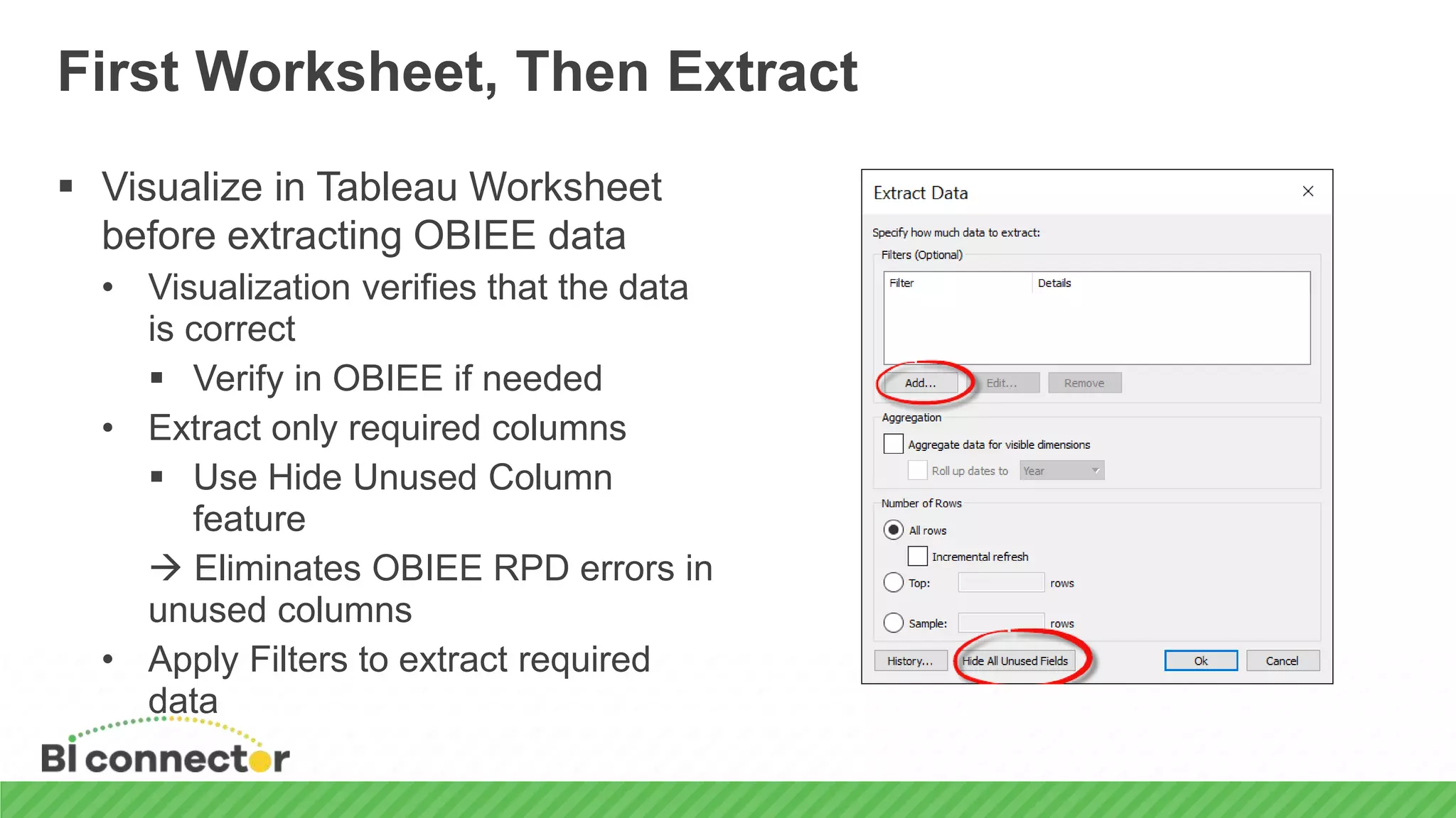 Tableau Best Practices for OBIEE | PPT
