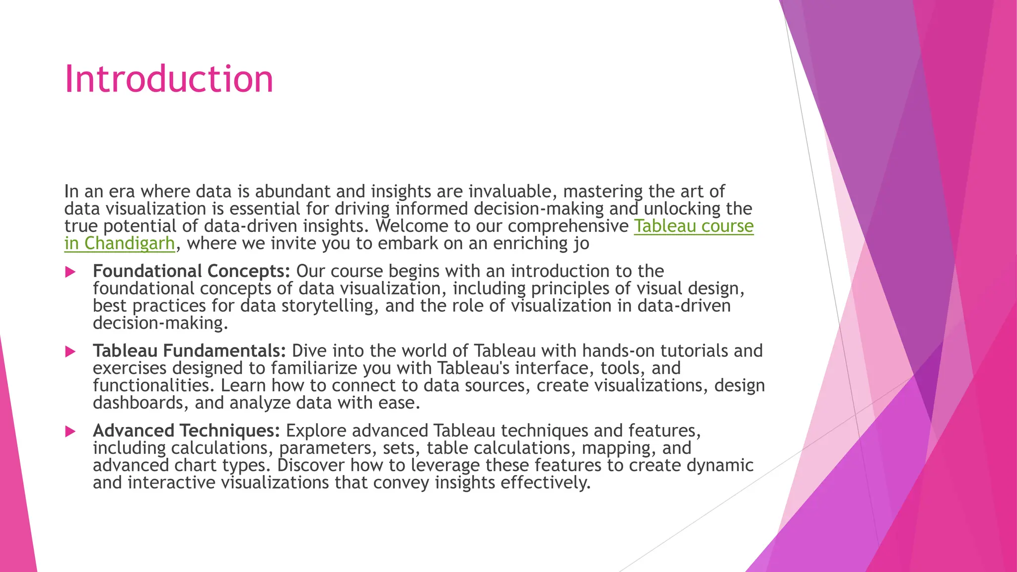 Best Tableau training in Chandigarh.pptx | Free Download