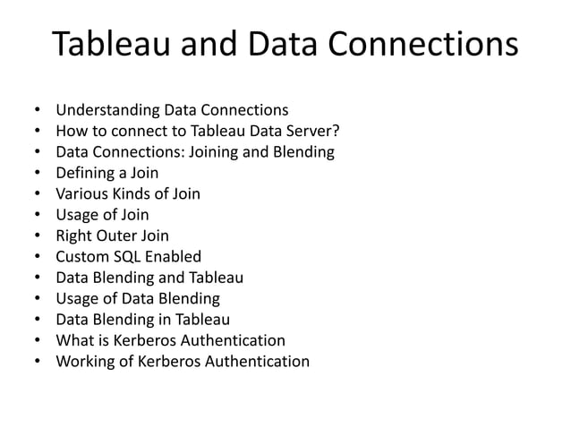 Tableau course in pune | PPTX | Databases | Computer Software and Applications