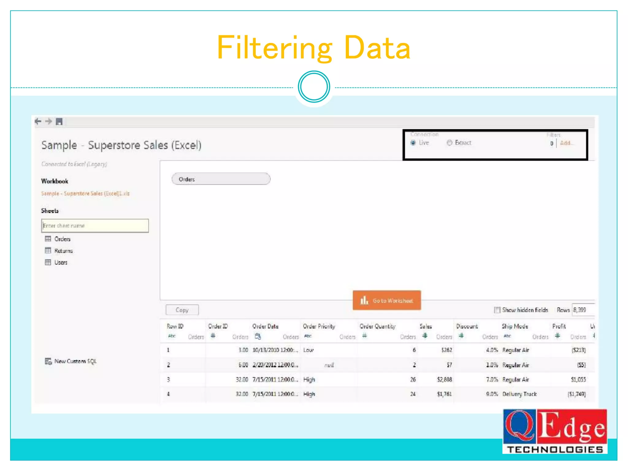 Tableau Data Connections | PPTX | Databases | Computer Software and Applications