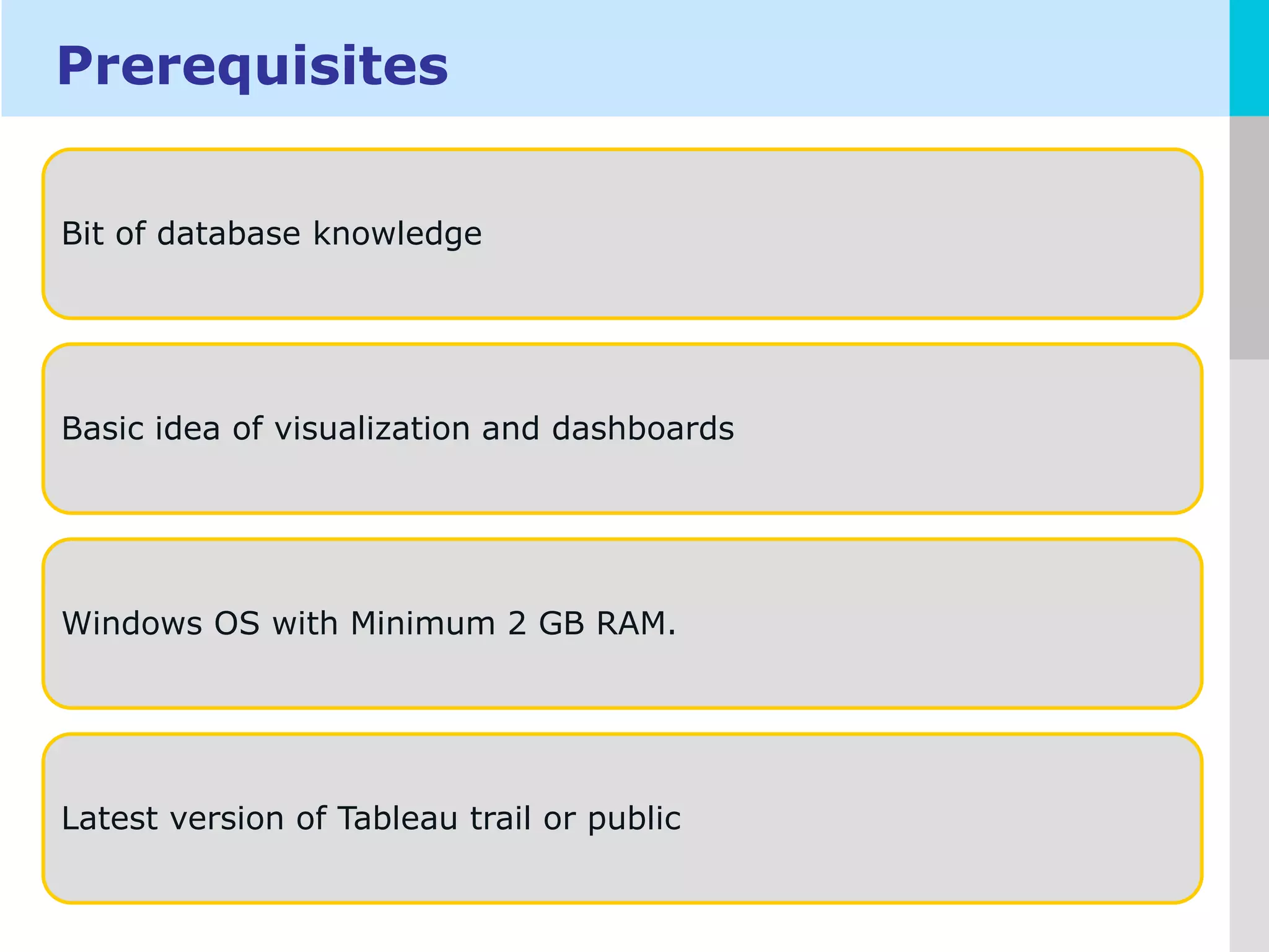 Tableau Desktop Material | PPTX