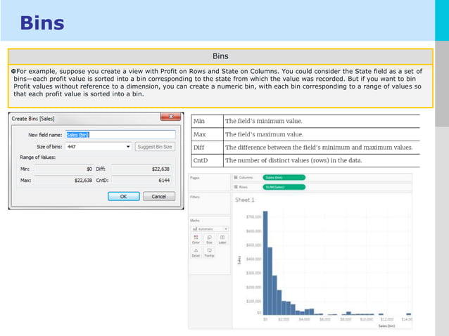 Tableau Desktop Material | PPTX | Databases | Computer Software and Applications