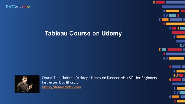 Tableau desktop, hands-on dashboards + sql for beginners | PPT