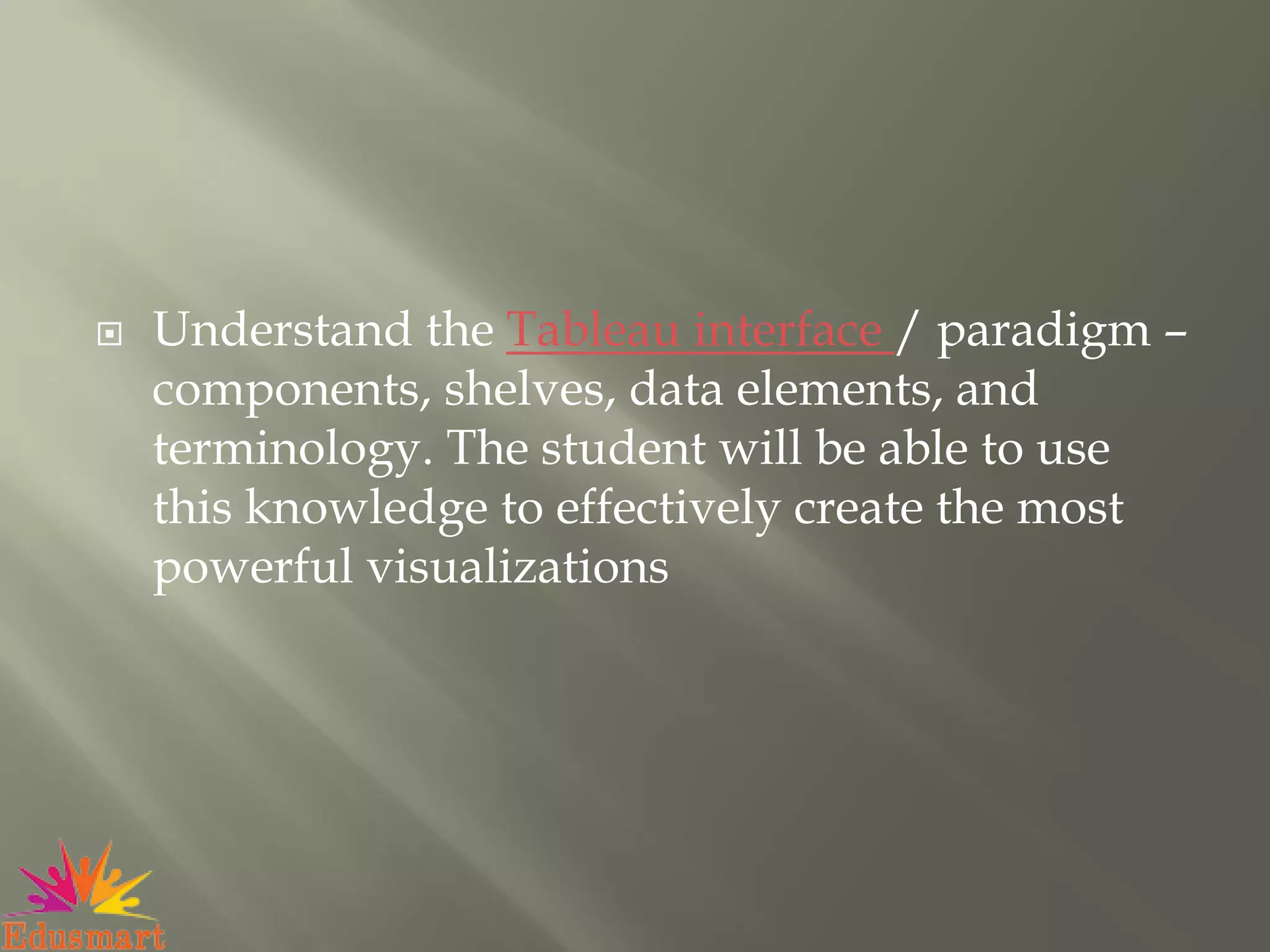 Tableau for beginners | PDF