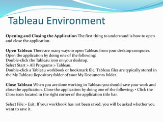 Tableau free tutorial | PPTX