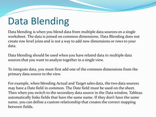 Tableau free tutorial | PPTX