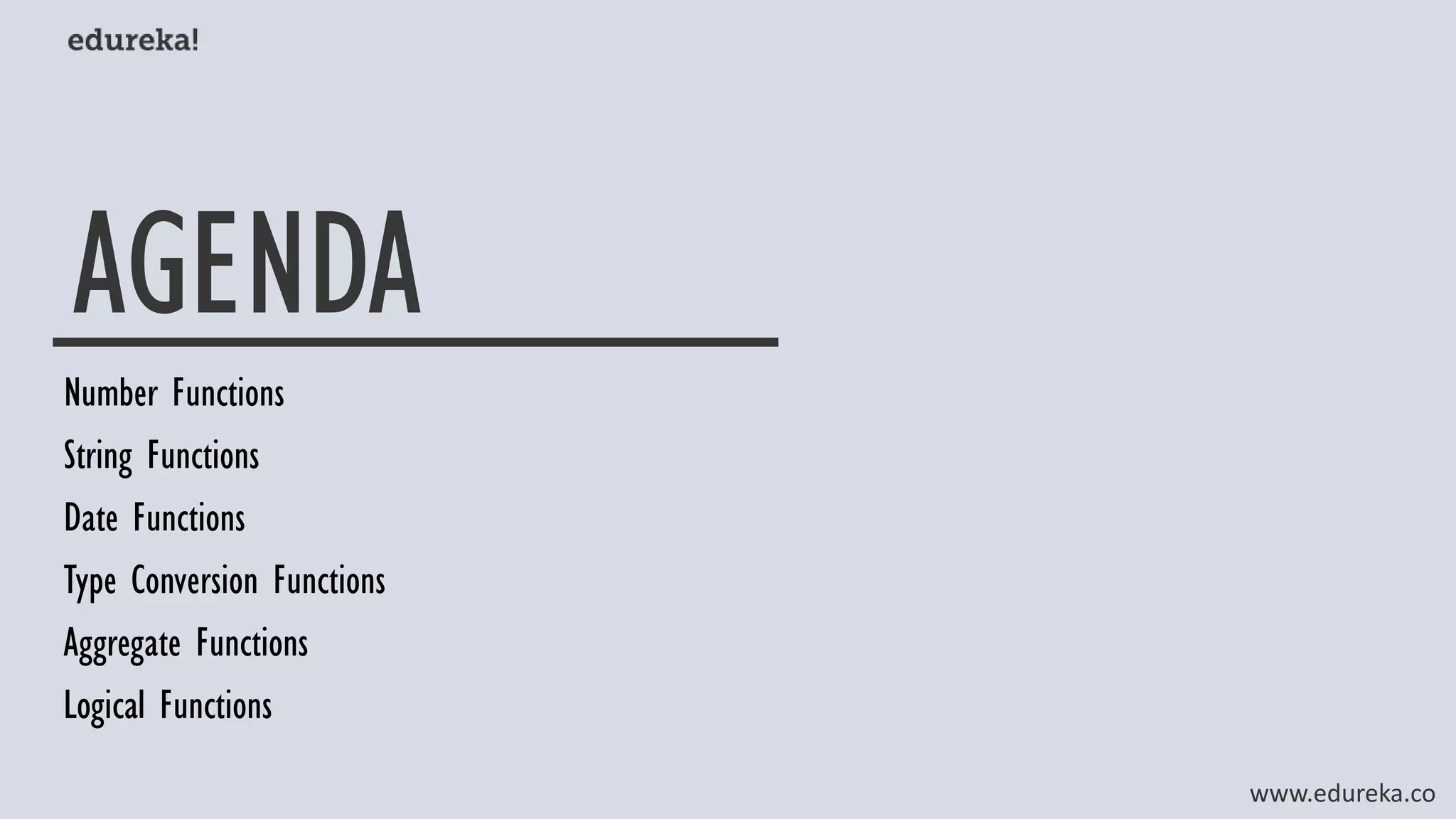 What Are Tableau Functions Edureka Ppt