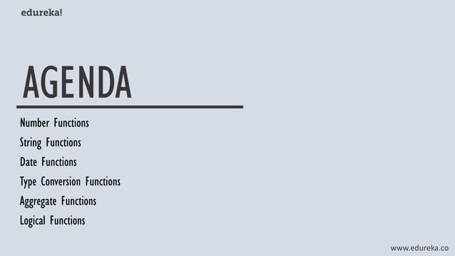 What Are Tableau Functions Edureka Ppt