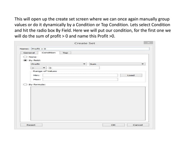 Tableau groups vs sets | PPTX | Technology & Computing