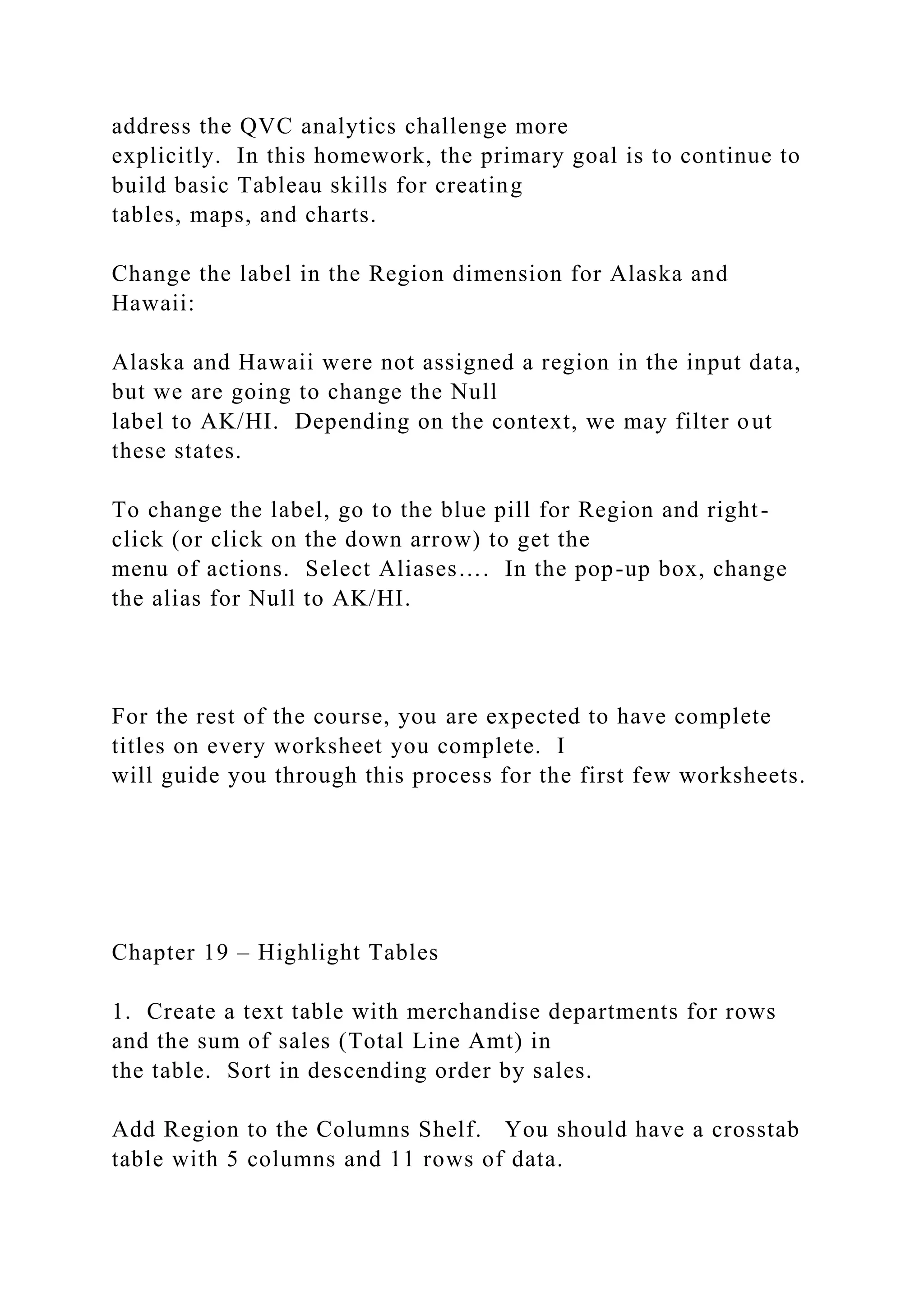 Tableau Homework 3 – Exploring Chart Types with QVC Data .docx