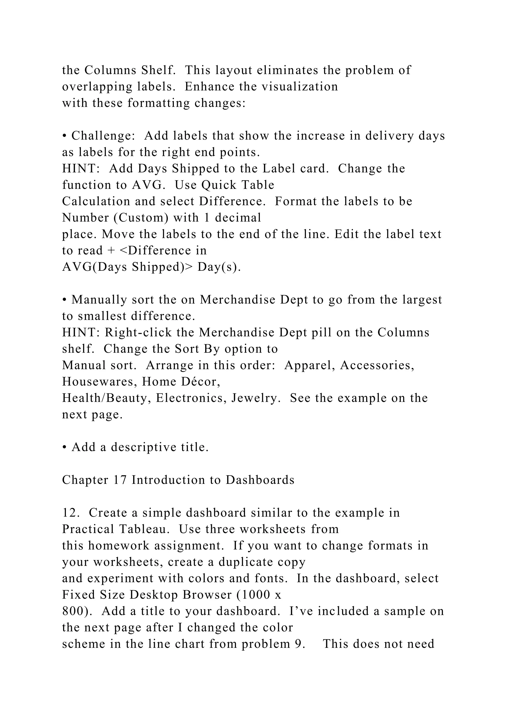 Tableau Homework 3 – Exploring Chart Types with QVC Data .docx